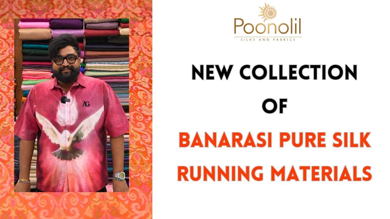 NEW COLLECTION OF BANARASI PURE SILK RUNNING MATERIALS - YouTube