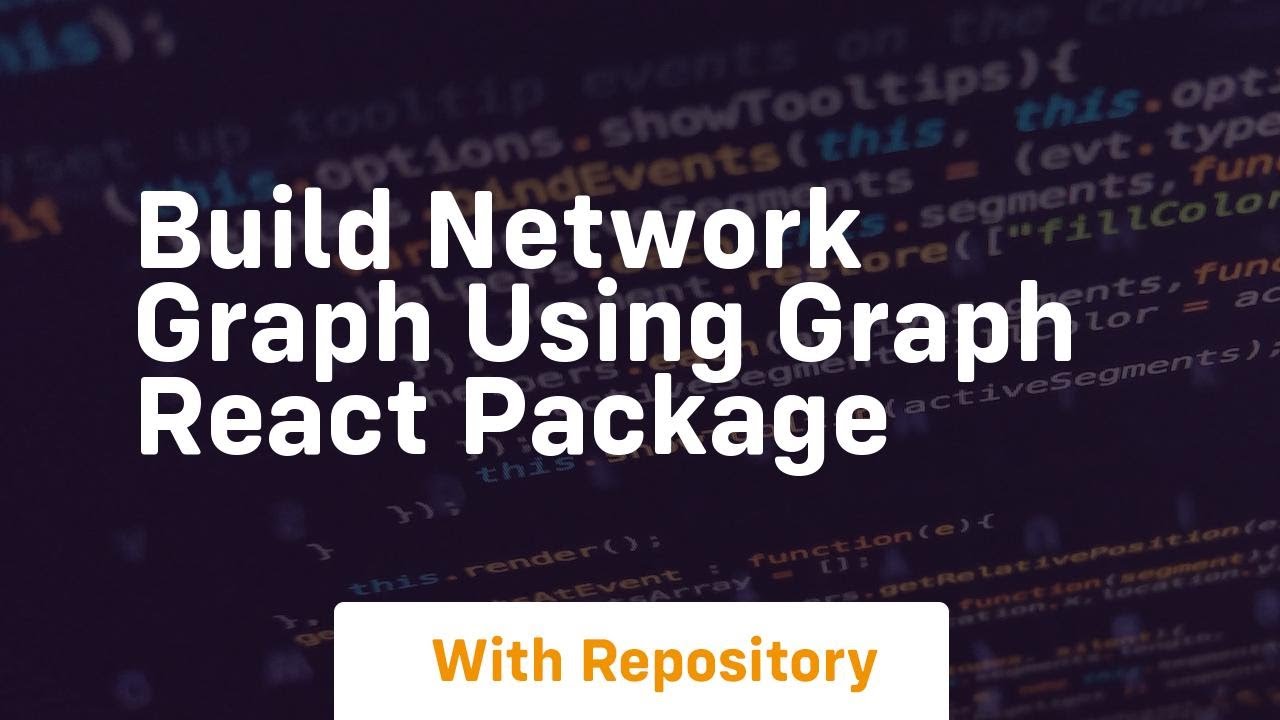 build network graph using graph react package - YouTube build network graph using graph react package - YouTube