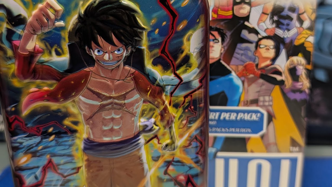 One piece tin set vol 1 vs DC annual blaster box!?!? - YouTube