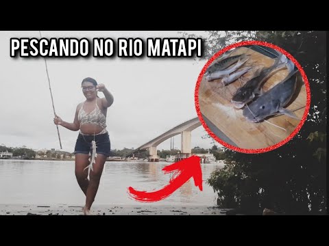 PRIMEIRA VEZ PESCANDO RIO - EMBAIXO DA PONTE DO RIO MATAPI/MACAPÁ
