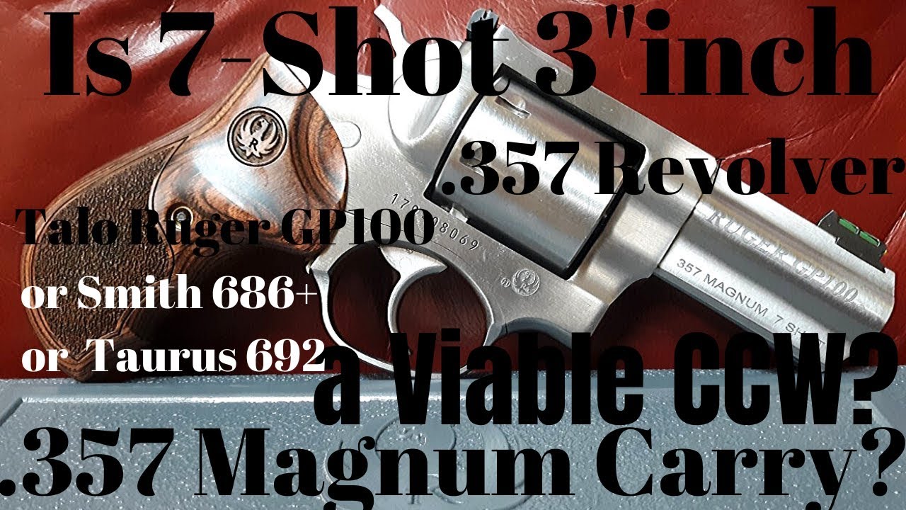 357 Magnum Revolver 3 Inch Barrel