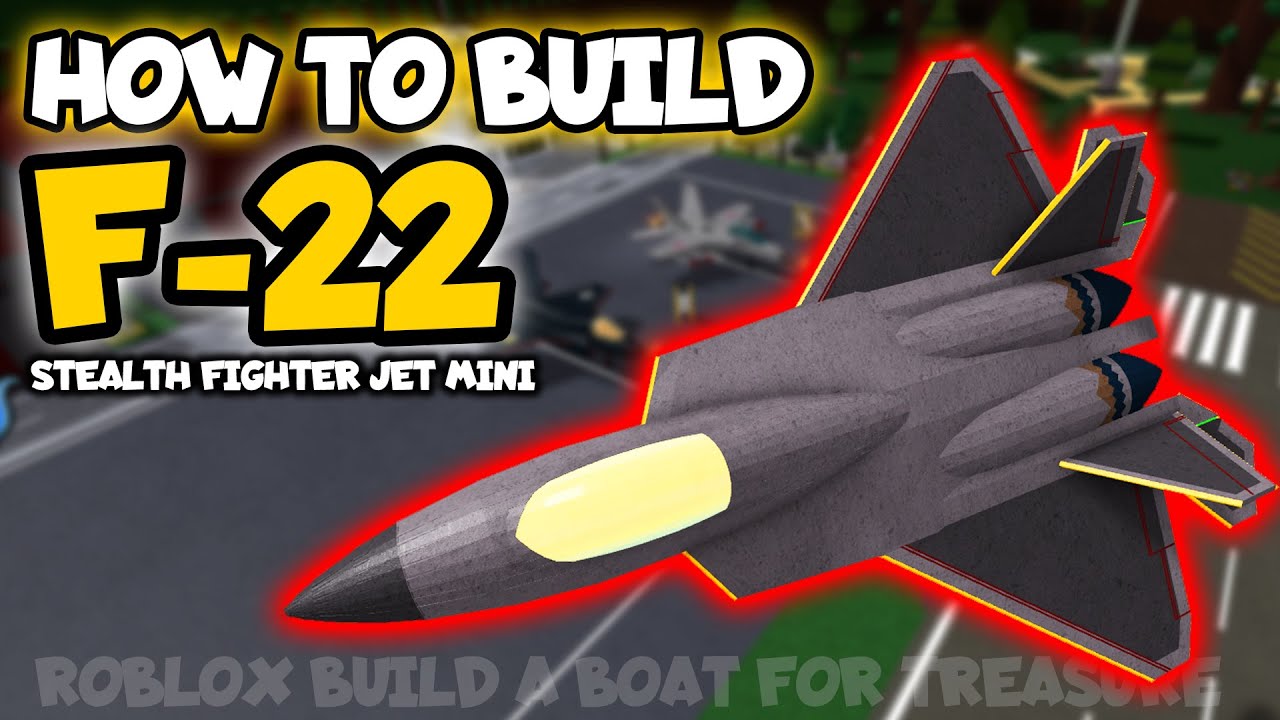 How to Make F 22 Raptor Stealth Fighter Jet MINI Version in Roblox ...