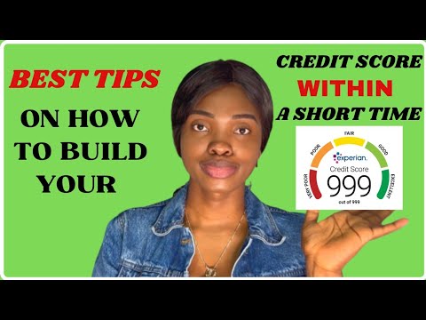HOW TO BUILD YOUR CREDIT SCORE || BEST TIPS - YouTube