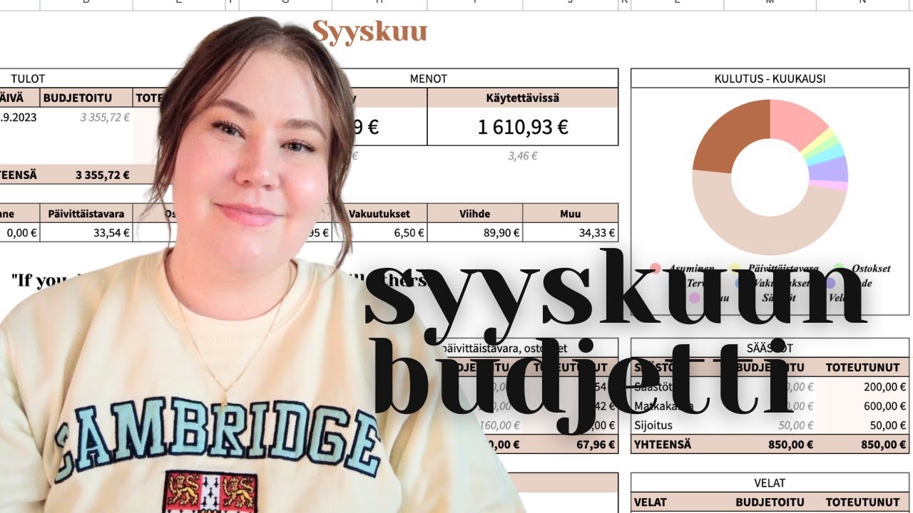 Syyskuun 📊 tulot ja menot - YouTube