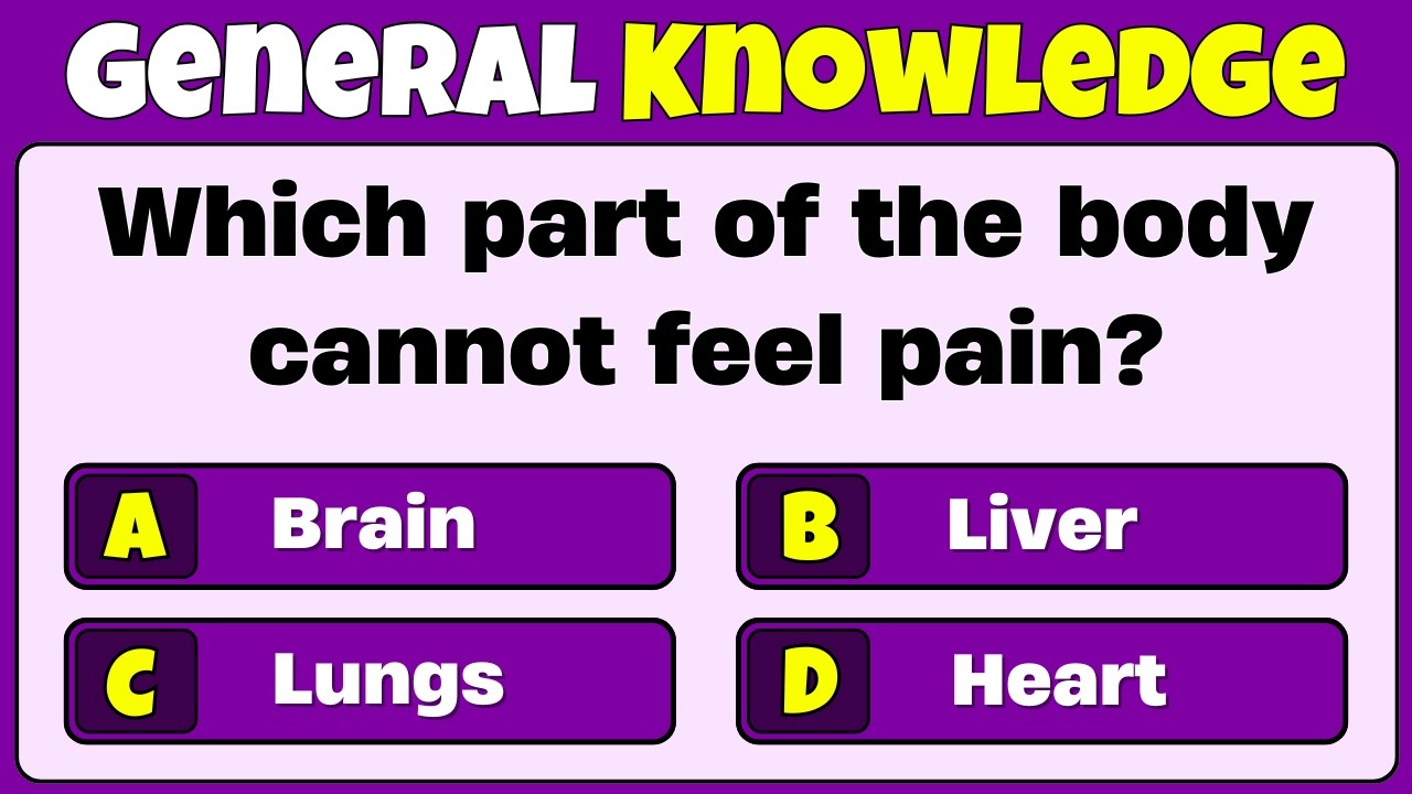 General Knowledge Quiz | Trivia Quiz | GK Facts | GK Quiz With ...