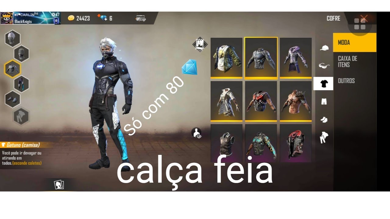 como pegar a calça angelical com apenas 80 diamante - YouTube