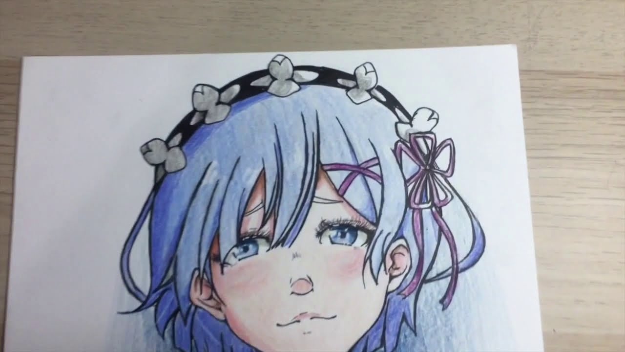 Rem - Re:Zero Speed Drawing - YouTube