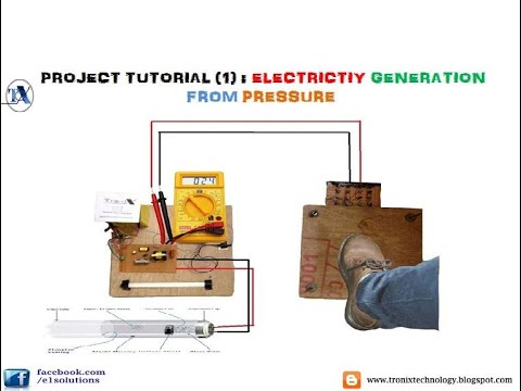 Tutorial 1 : Electricity generation from pressure - YouTube