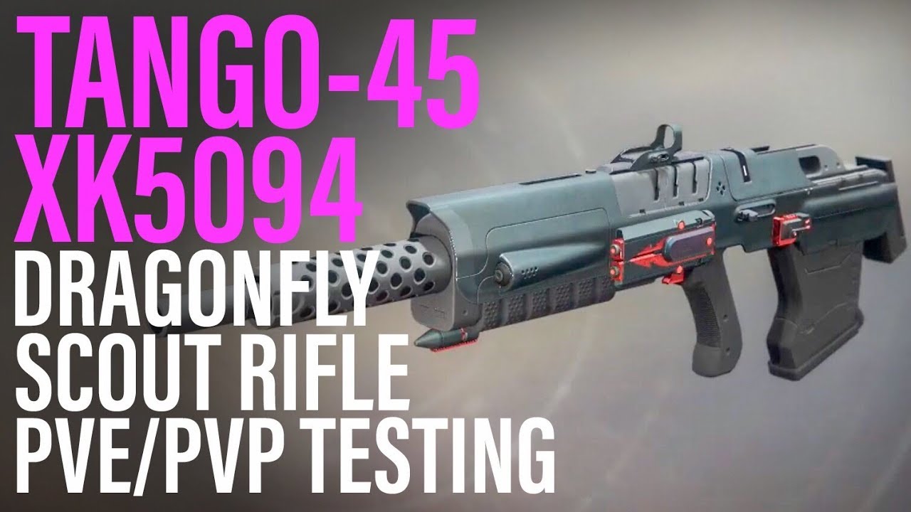 TANGO-45 XK5094 Dragonfly Scout Rifle Black Armory Destiny 2 - YouTube