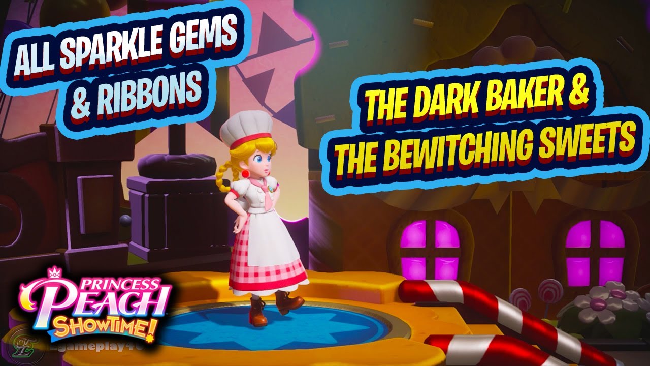 Princess Peach Showtime BF The Dark Baker & The Bewitching Sweets All Sparkle Gems and Ribbons ...