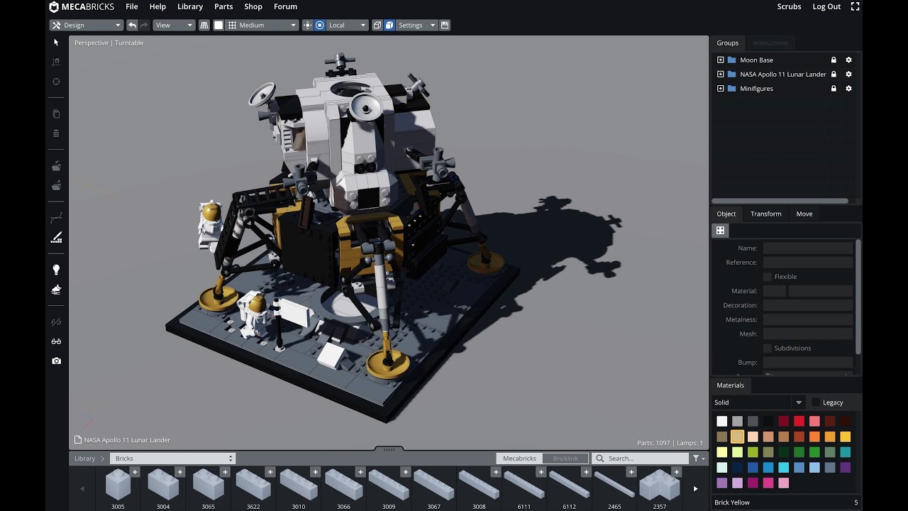 Mecabricks real time shadows - YouTube