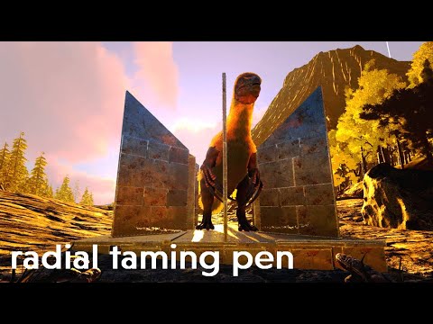 radial taming pen | Ark Survival Evolved 67 - YouTube