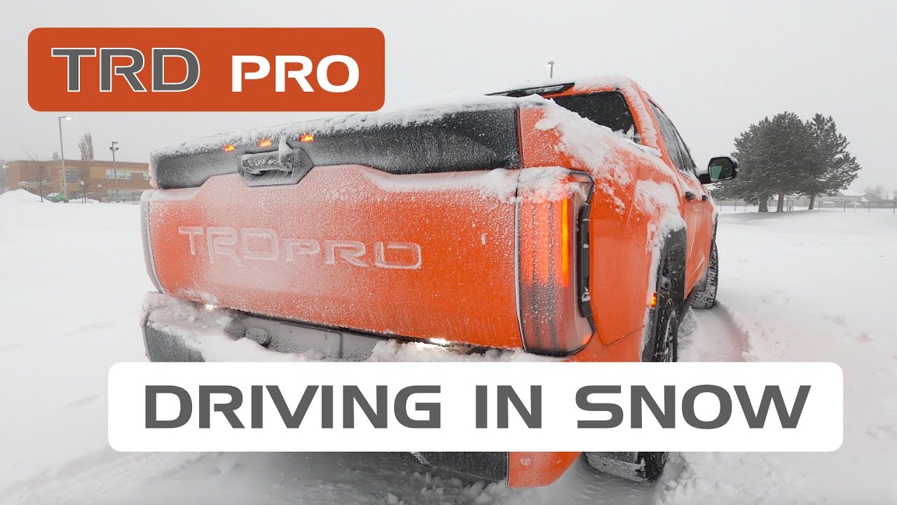 Toyota Tundra vs. SNOW - RESCUES FORD F350 - YouTube