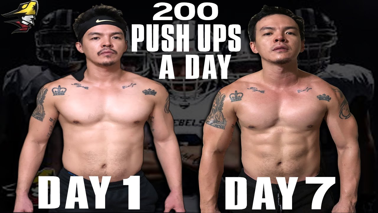 200 PUSH UPS A DAY FOR 7 DAYS CHALLENGE | EPIC BODY TRANSFORMATION ...