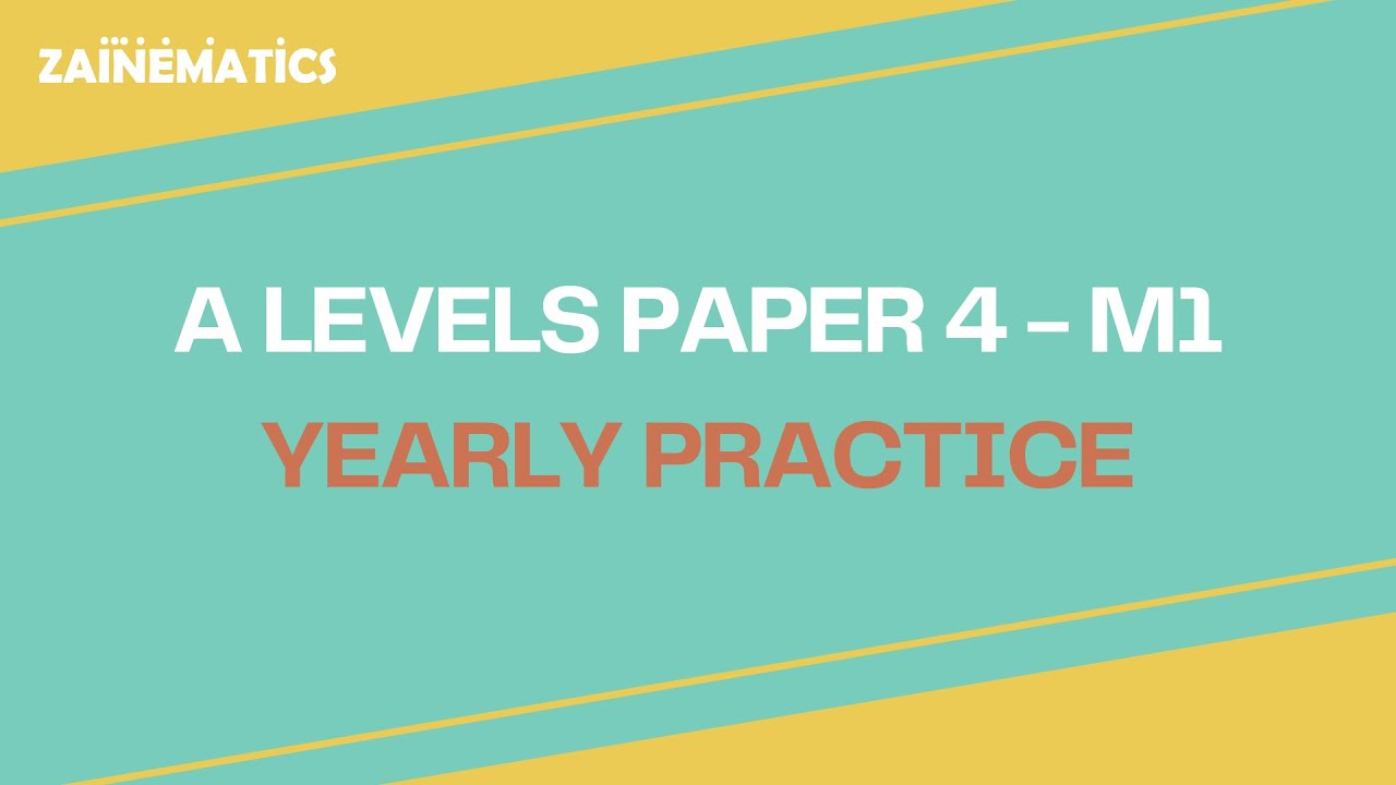 M1 A LEVELS 9709 LAST DAY PAPERS - YouTube