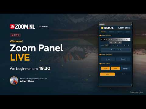 Zoom Academy LIVE - Zoom Panel met Albert Dros