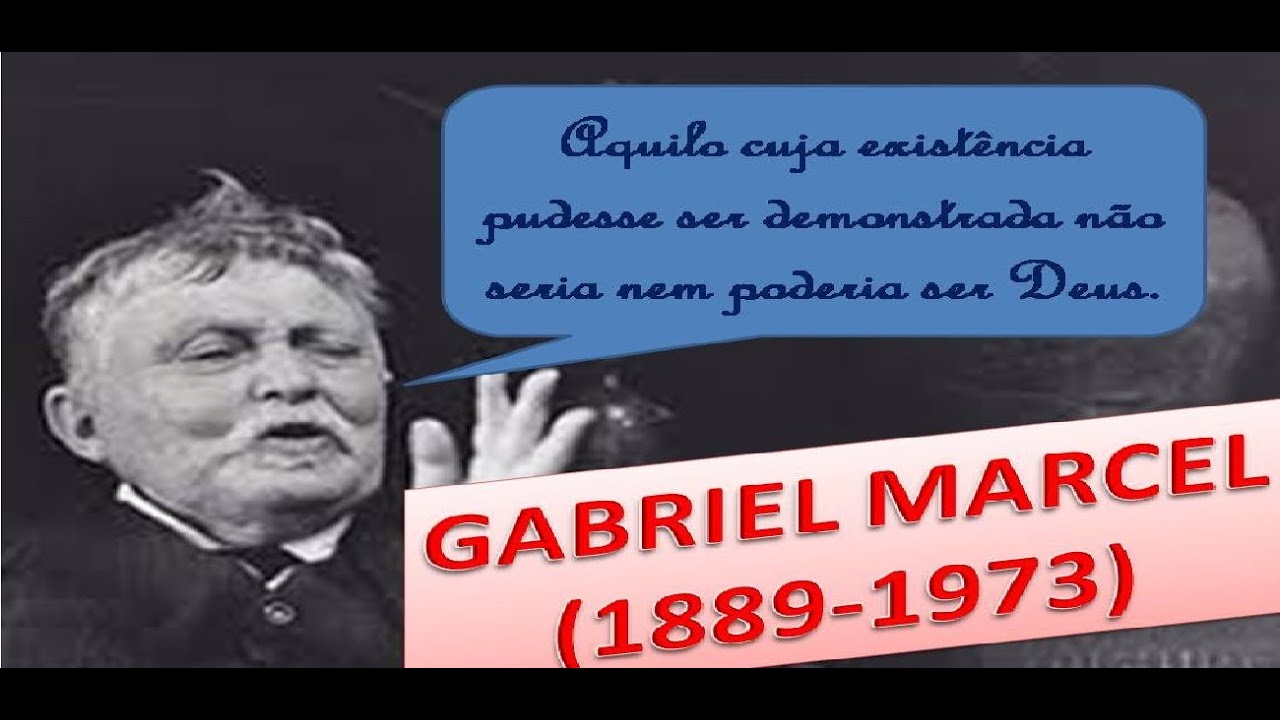 O EXISTENCIALISMO CRISTÃO DE GABRIEL MARCEL | PROF. CRISTIANO - YouTube