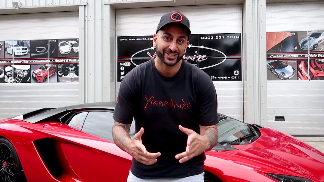 My Lamborghini Aventador S has WOW Factor! FULL Chrome Red Wrap Video ...