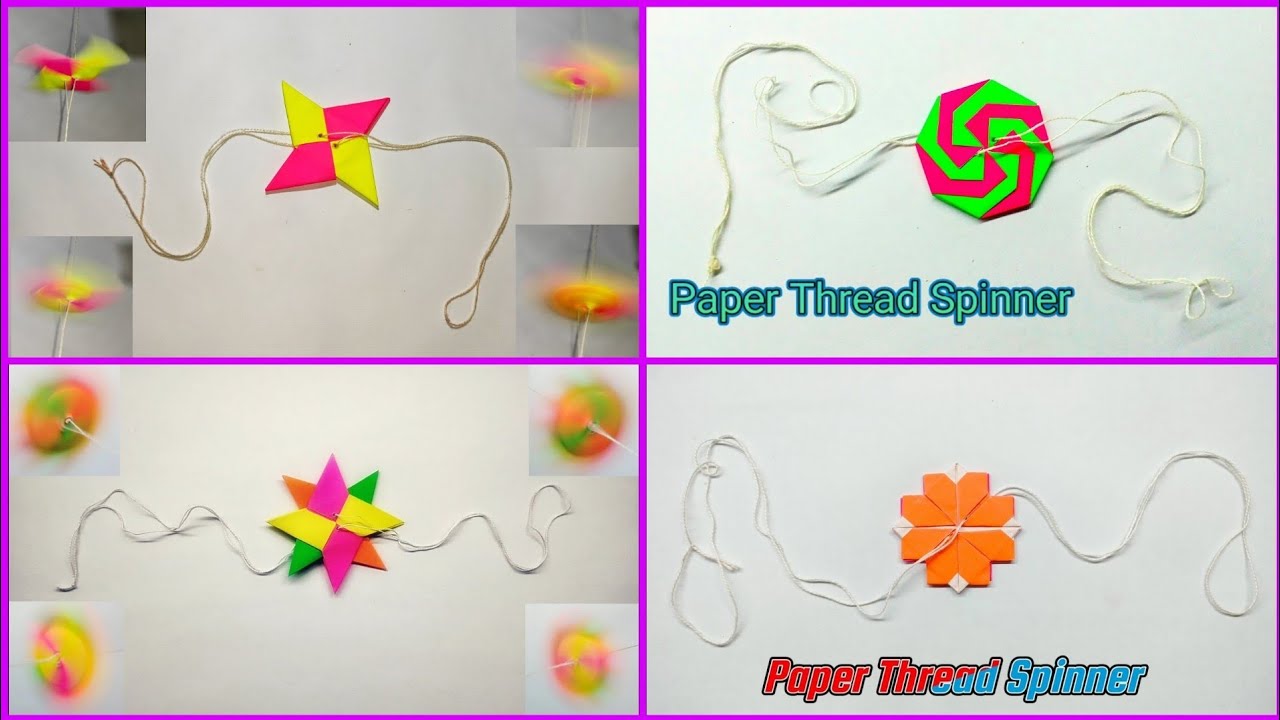 Amazing Paper Thread Spinner Tutorial | Paper Thread Spinner Tutorial ...