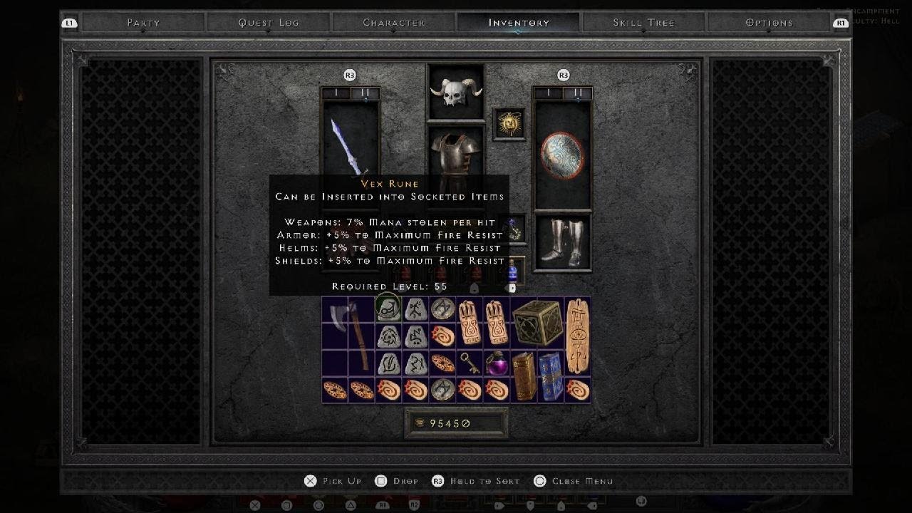 Diablo II: Resurrected: Making a 'Breath of the Dying' runeword from a ...