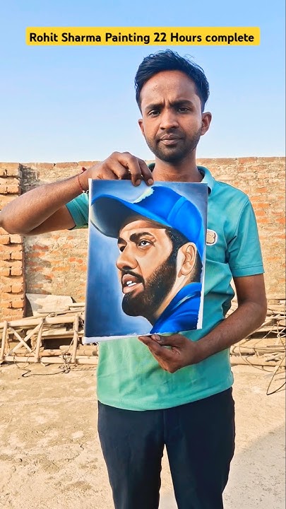 Rohit Sharma Painting #youtubeshorts #ytshorts #drawing #art #artist # ...