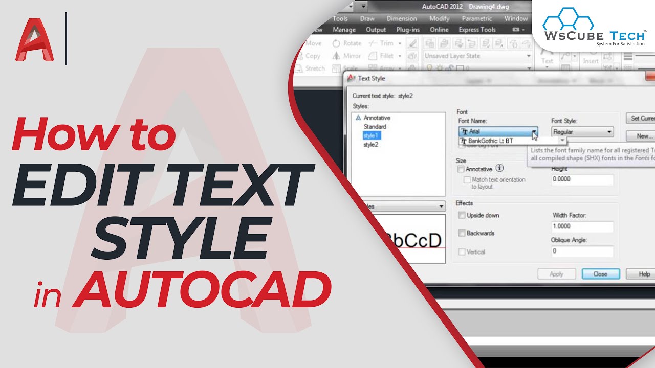 How To Edit Text Style In AutoCAD AutoCAD 2D Text Editing Tutorial how-to-edit-text-style-in-autocad-autocad-2d-text-editing-tutorial