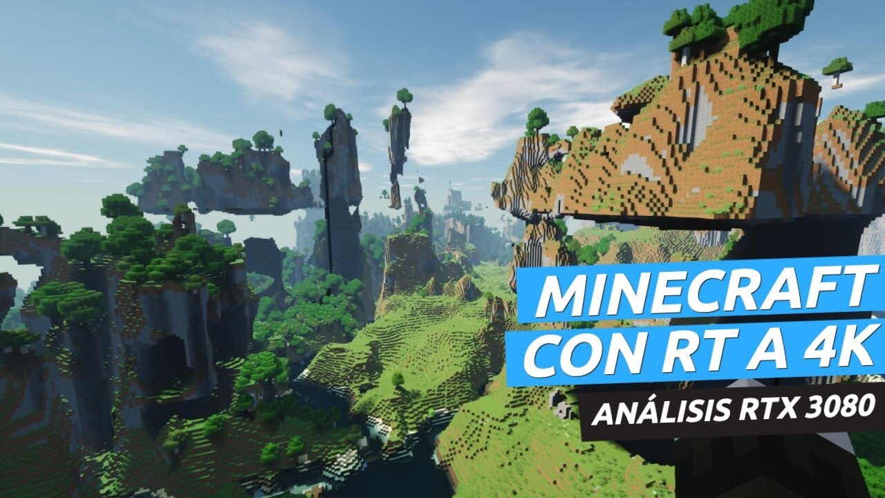 ¡Un cambio radical! Así es Minecraft con ray tracing en RTX 3080 - YouTube