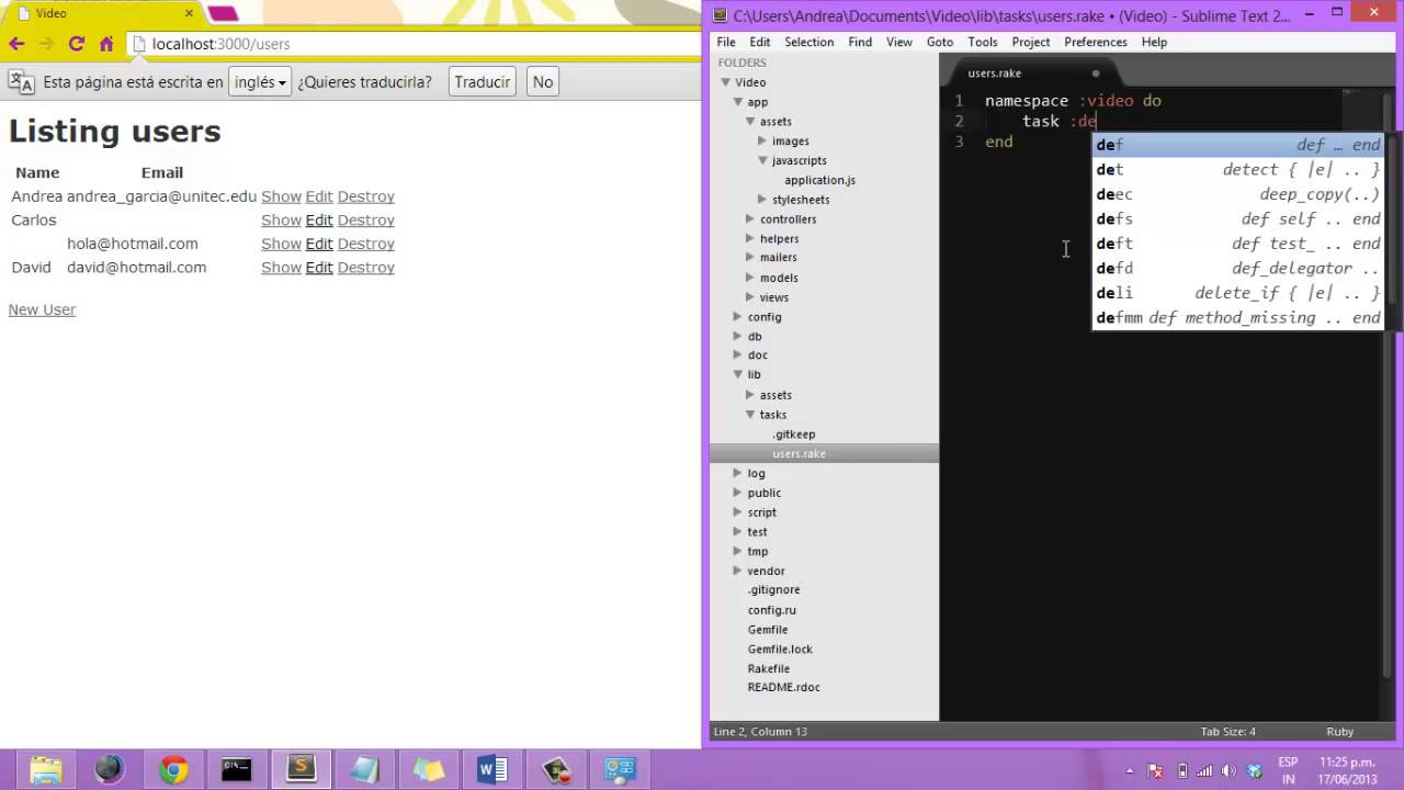 Rake Task Youtube