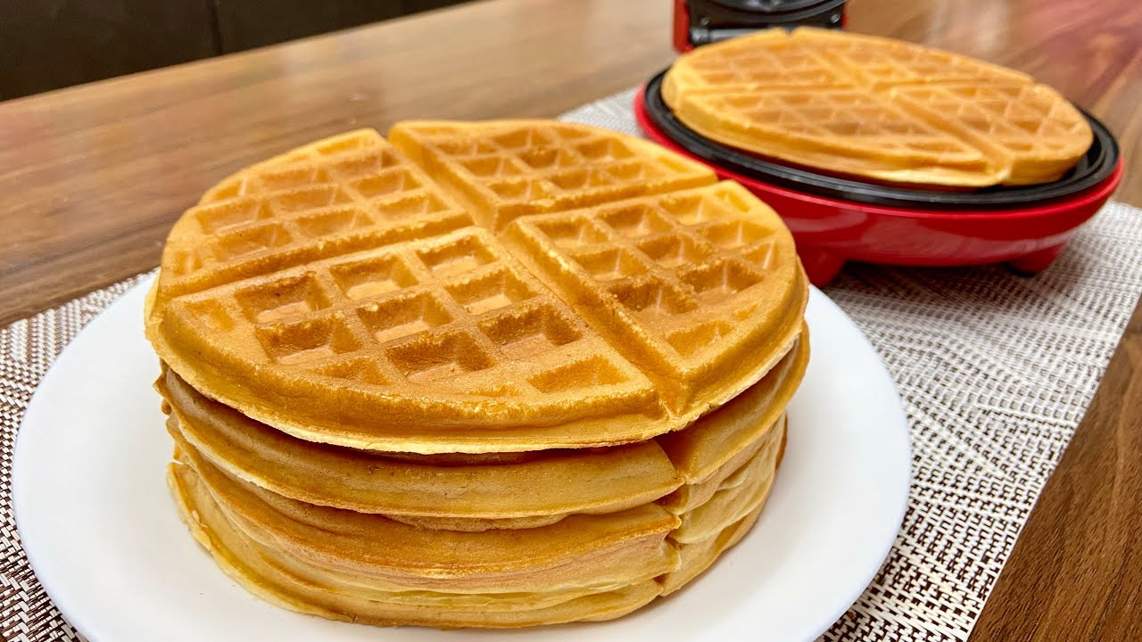 Waffle Ranggup Lembut Dan Gebu Sukatan Cawan | Crispy And Fluffy Waffle ...