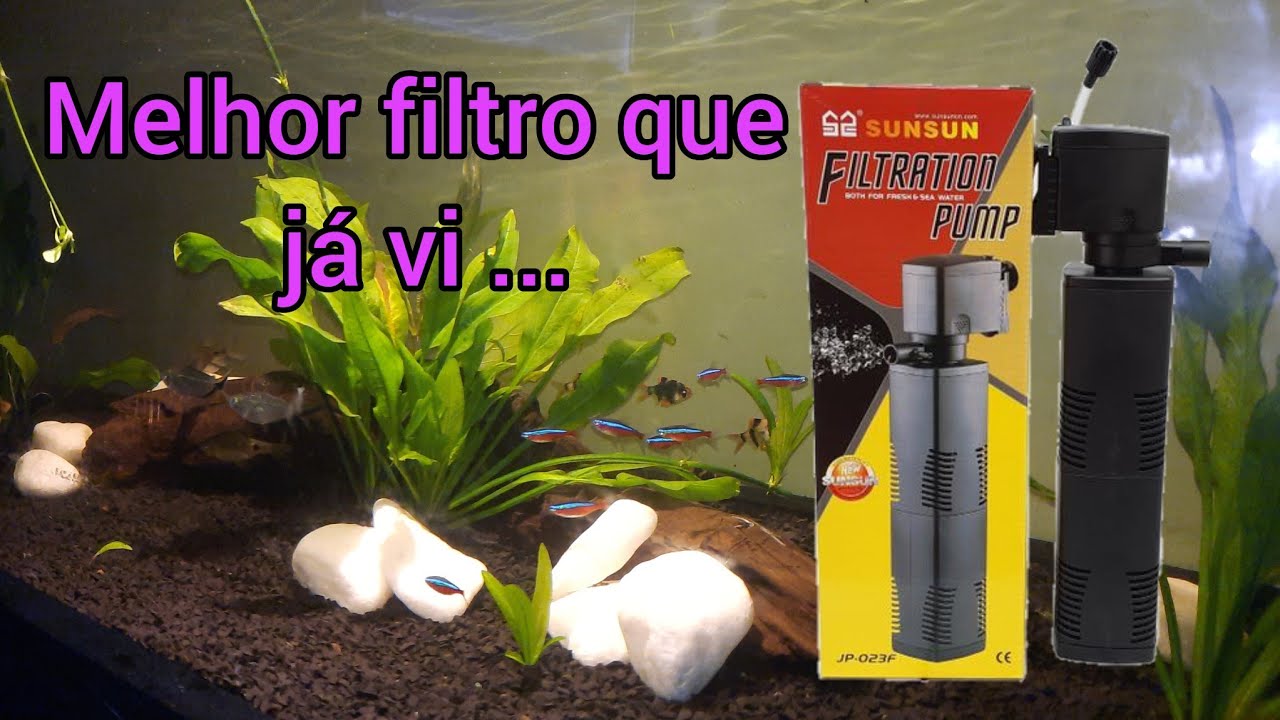 melhor filtro interno que já vi ... para aquario .... - YouTube