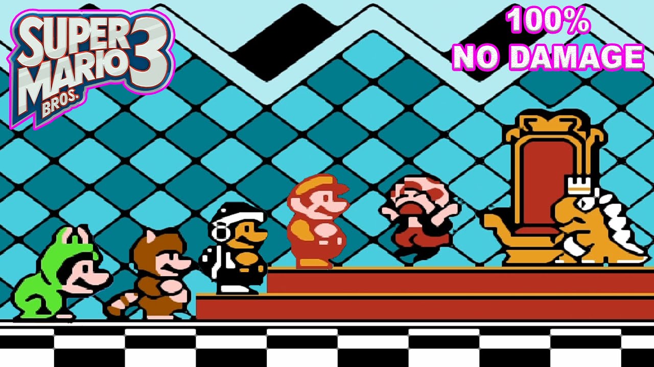 Super Mario Bros 3 Full Game 100% Walkthrough (No Damage) - YouTube
