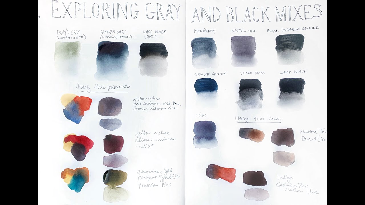 Exploring Gray & Black Mixes - YouTube