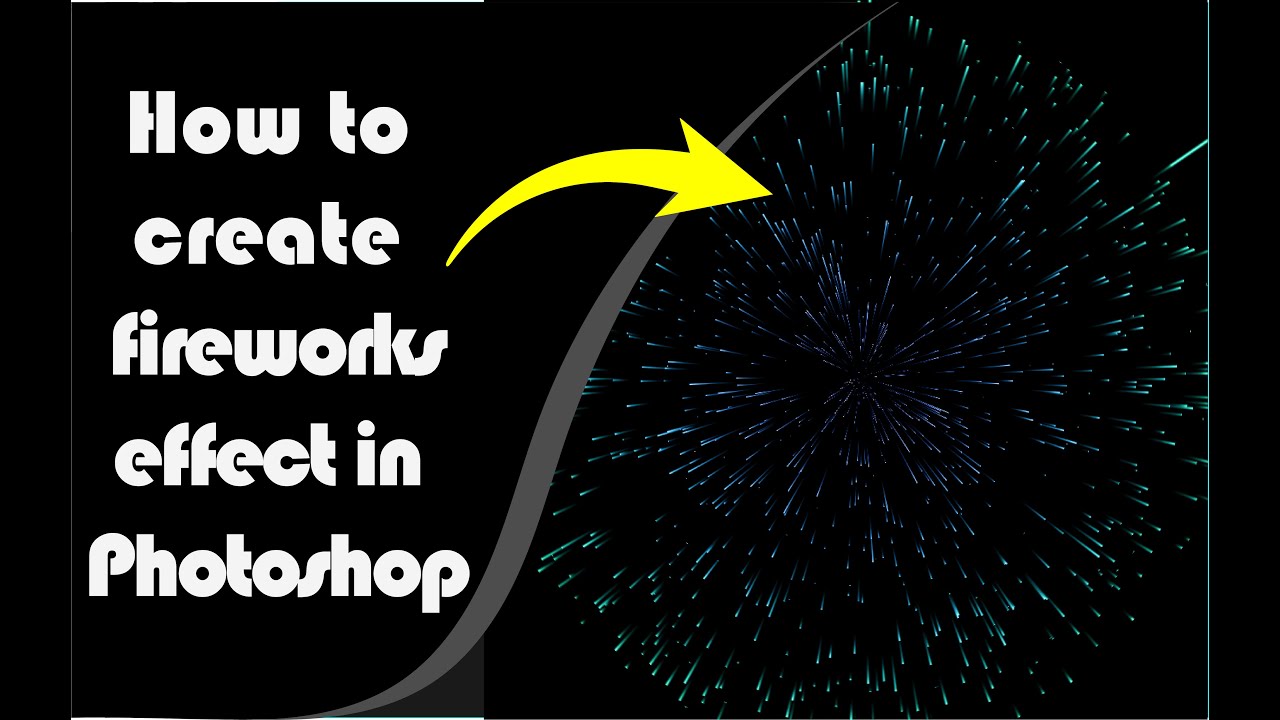 How to create Fire works effect in Adobe Photoshop - YouTube