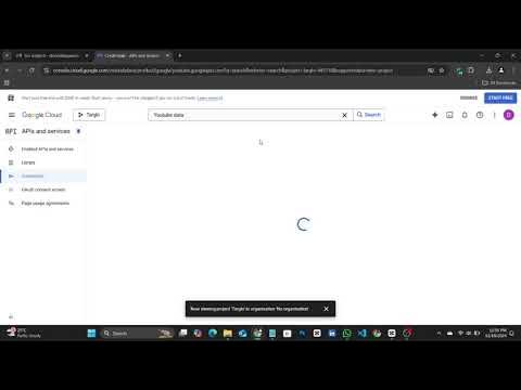 Developer key and Client-secret.JSON file creation - YouTube