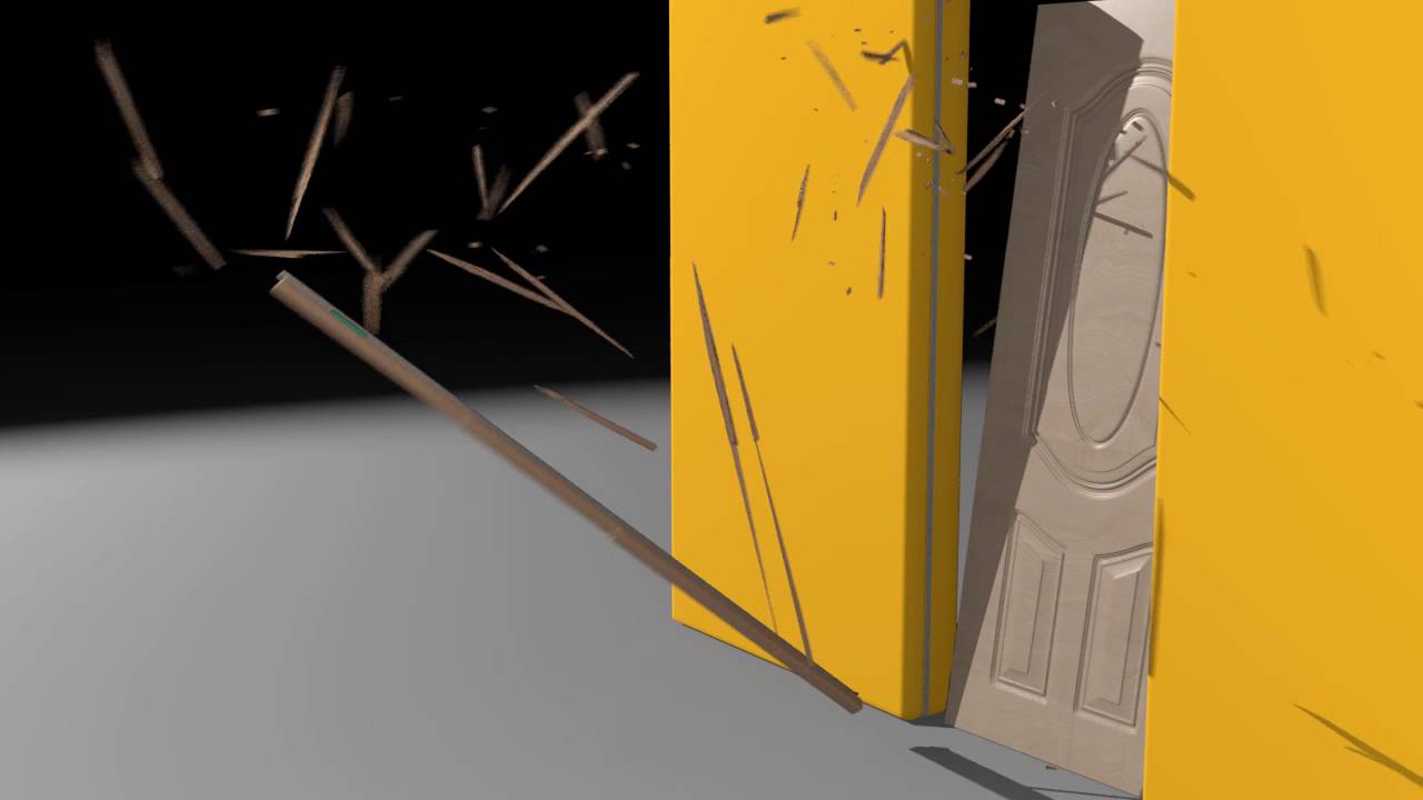 CGwars | Houdini Wood Door Explosion Test2 - YouTube