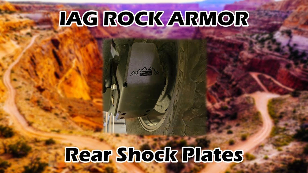 Installing the IAG Rock Armor Rear Shock Skid Plates - YouTube