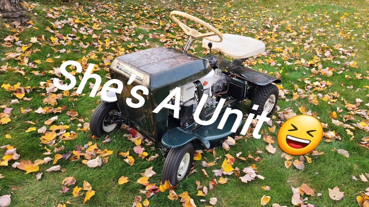 1965 Rugg Carpet Cut Ridding Lawn Mower Repower Electric Start Part 3 ...
