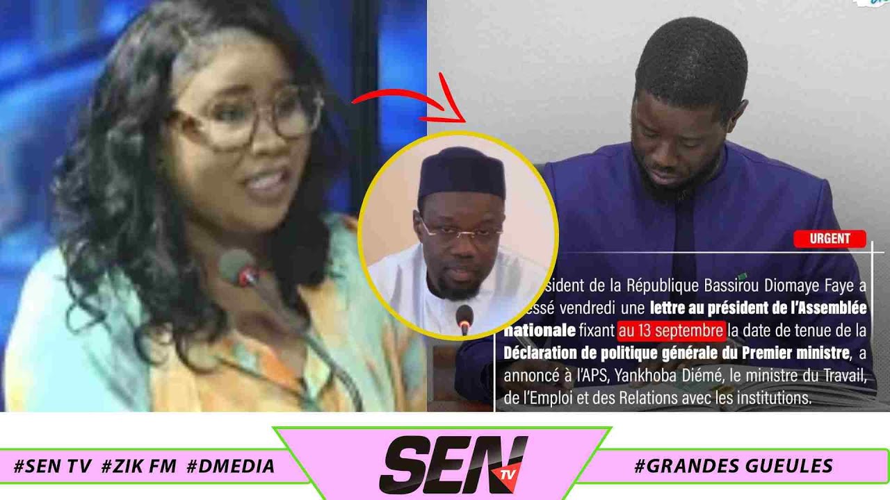 Diomaye fixe la DPG de Sonko le 13 Sept: La pertinente analyse de Fatou ...