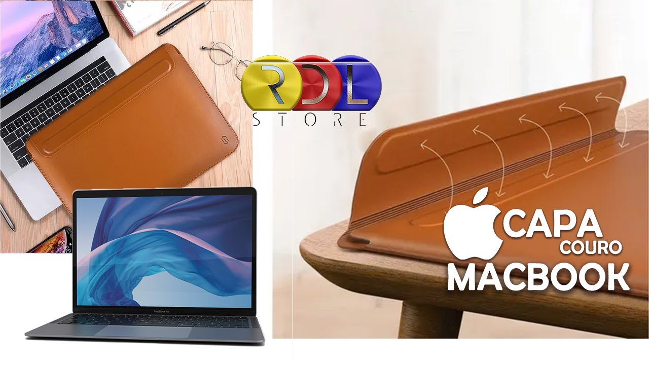 Capa Top Couro Para Macbook Air modelo 2020 e tamanho do Macbook - YouTube