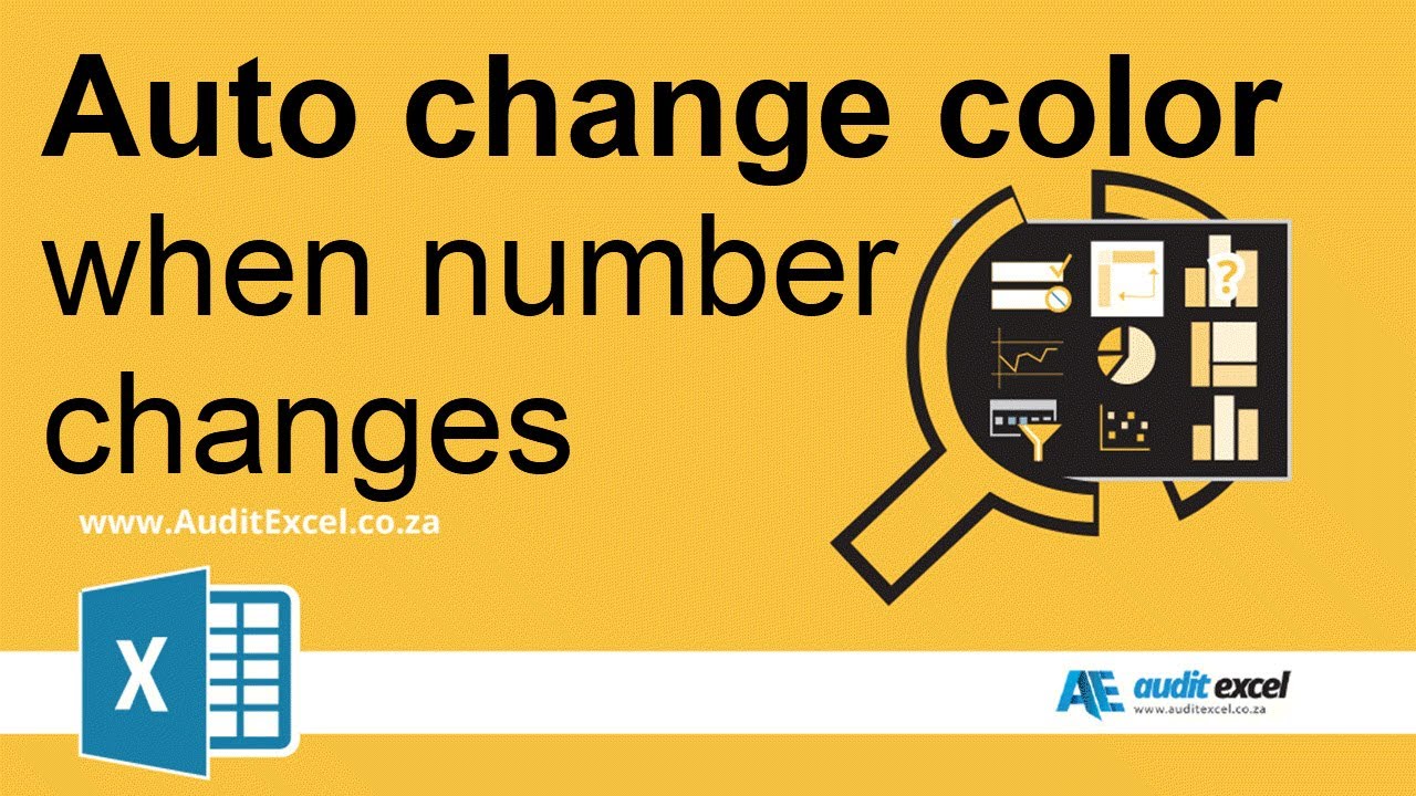 Automatically change colors if numbers change (conditional formatting ...