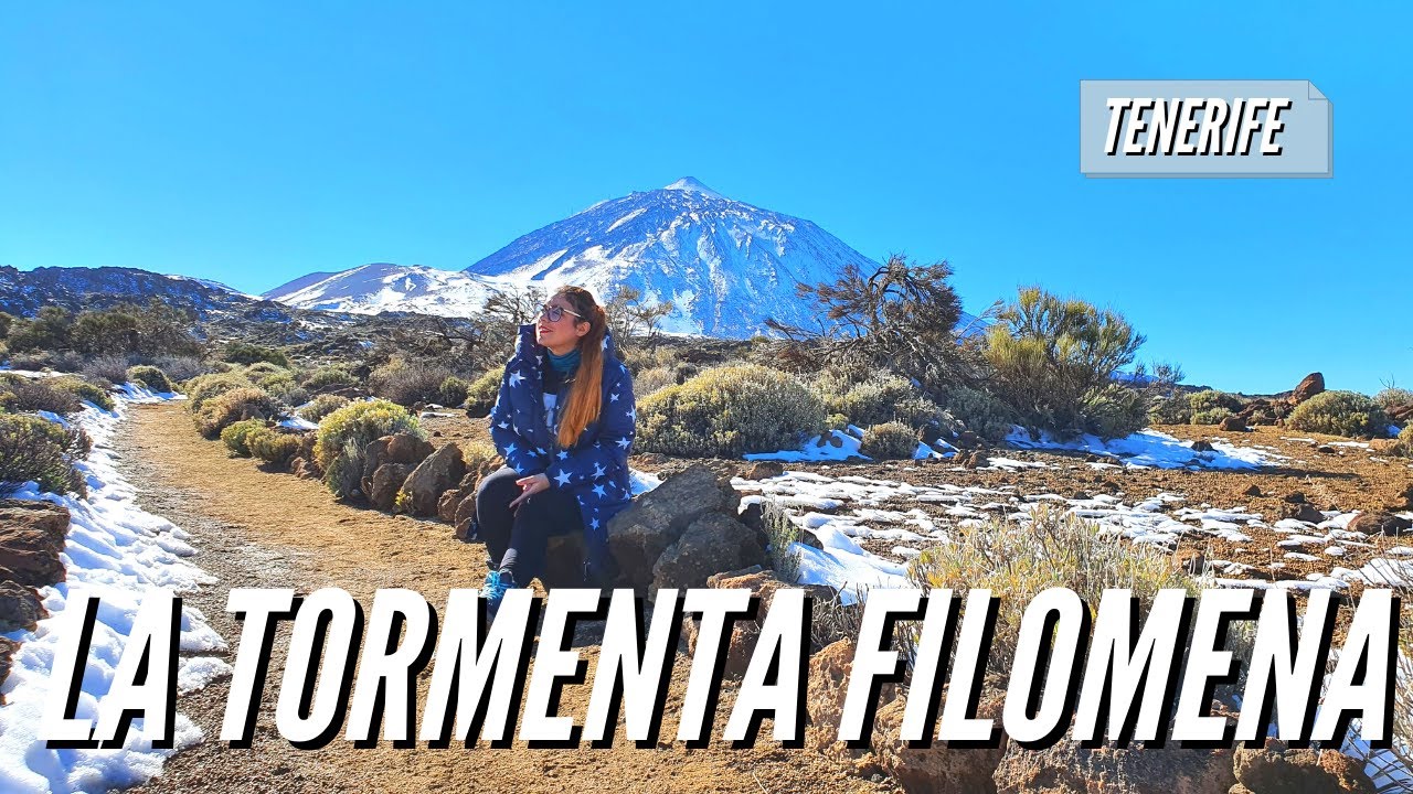 Un paseo por FILOMENA - Famosa NEVADA en el TEIDE - YouTube