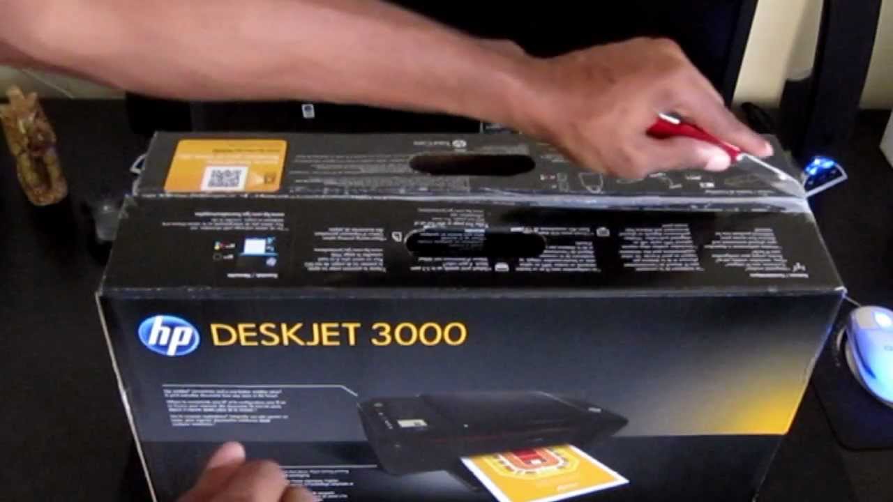 Unboxing The HP Deskjet 3000 - YouTube