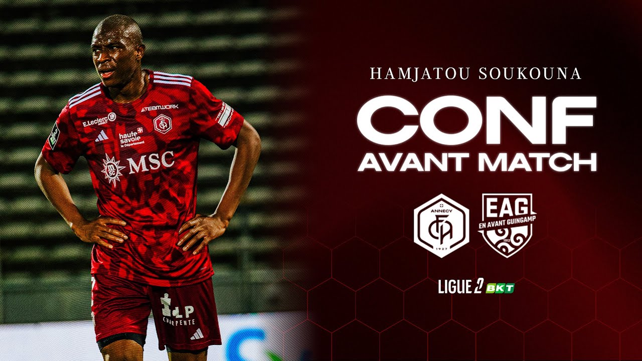 J18 - Hamjatou Soukouna (conférence de presse avant match) - YouTube
