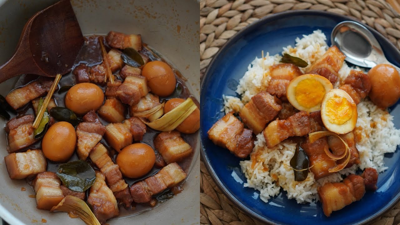 ASMR Thom Khem | Lao Caramelized Braised Sweet Pork Recipe - YouTube