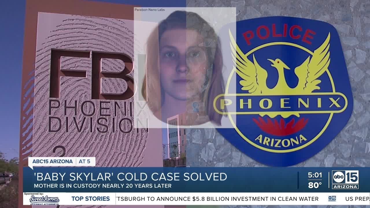 Woman arrested in 2005 cold case of baby found dead at Phoenix Sky ...