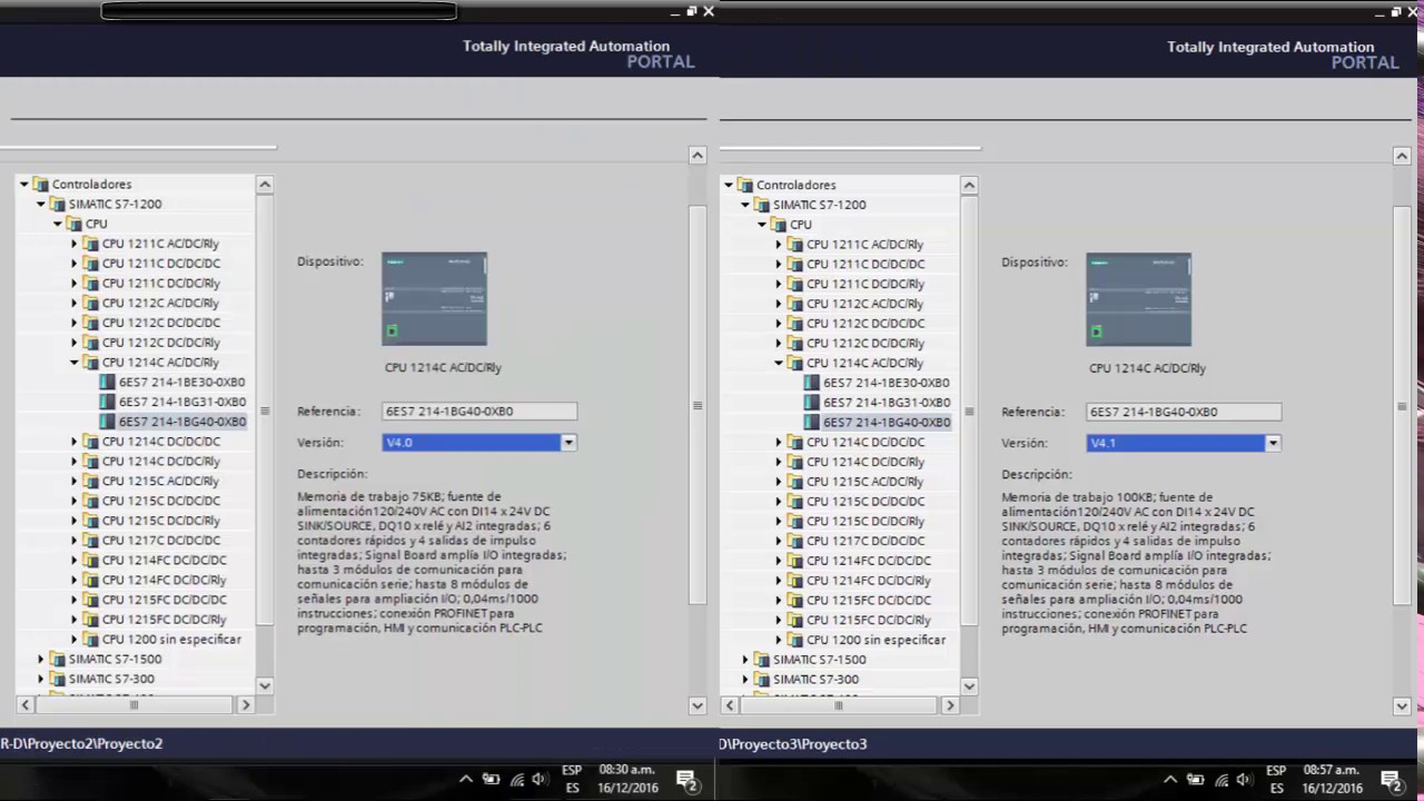 Cambiar la configuración de firmware de CPU en TIA Portal - YouTube