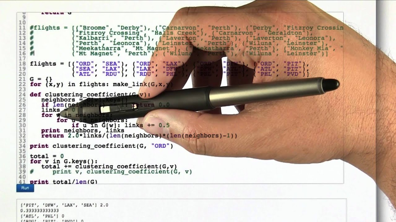 Clustering Coefficient Code Intro To Algorithms Youtube 7868