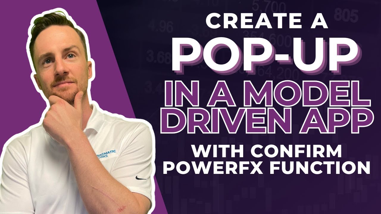 How To Create A Pop Up In A Model Driven App With The Confirm Powerfx Function Youtube
