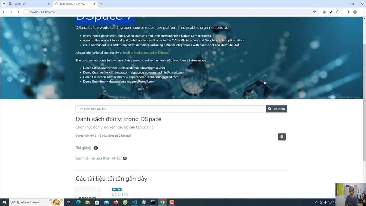 Customize the Dspace 7.6.1 User interface (Part 1) - YouTube