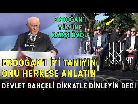 BAHÇELİ ERDOĞAN'IN YÜZÜNE KARŞI GURULANDIRDI! ERDOĞAN'I İYİ TANIYIN, O..!